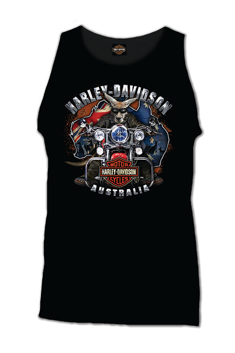 Harley-Davidson® Men's Boomer Australian Tank - Black – Bundaberg ...