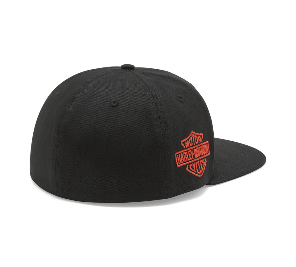 Harley-Davidson® Lightning Eagle PanHead Fitted Cap Harley Black ...