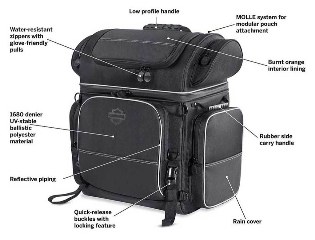 Harley-Davidson® Onyx Premium Luggage Touring Bag – Bundaberg Harley ...