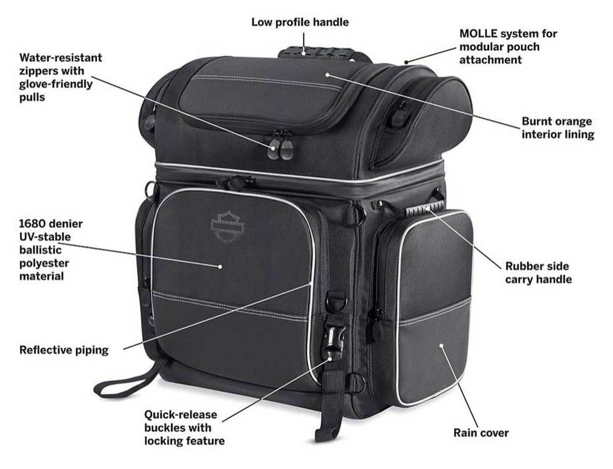 Harley-Davidson® Onyx Premium Luggage Touring Bag – Bundaberg Harley ...